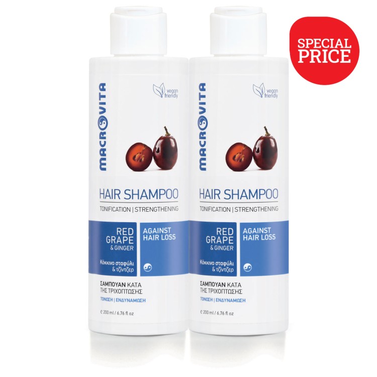 SHAMPOO AGAINST HAIR LOSS (ΣΑΜΠΟΥΑΝ ΚΑΤΑ ΤΗΣ ΤΡΙΧΟΠΤΩΣΗΣ) MACROVITA 200ml
