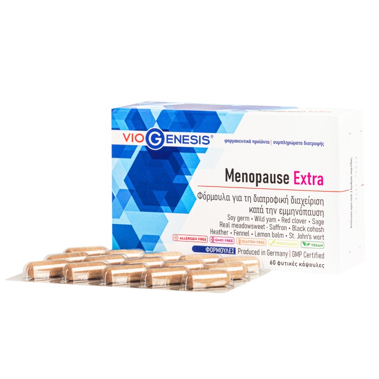 VIOGENESIS MENOPAUSE EXTRA (ΦΟΡΜΟΥΛΑ ΓΙΑ ΤΗ ΔΙΑΤΡΟΦΙΚΗ ΔΙΑΧΕΙΡΙΣΗ ΚΑΤΑ ...